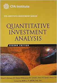 Quantitative Investment Analysis 2E (CFA) and Student Workbook Set: 9780470427576: Economics ...