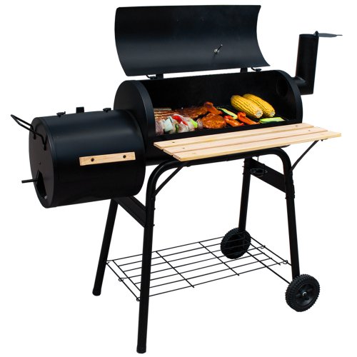 TecTake 3in1 BBQ Holzkohlegrill Barbecue Smoker Räuchertonne ...