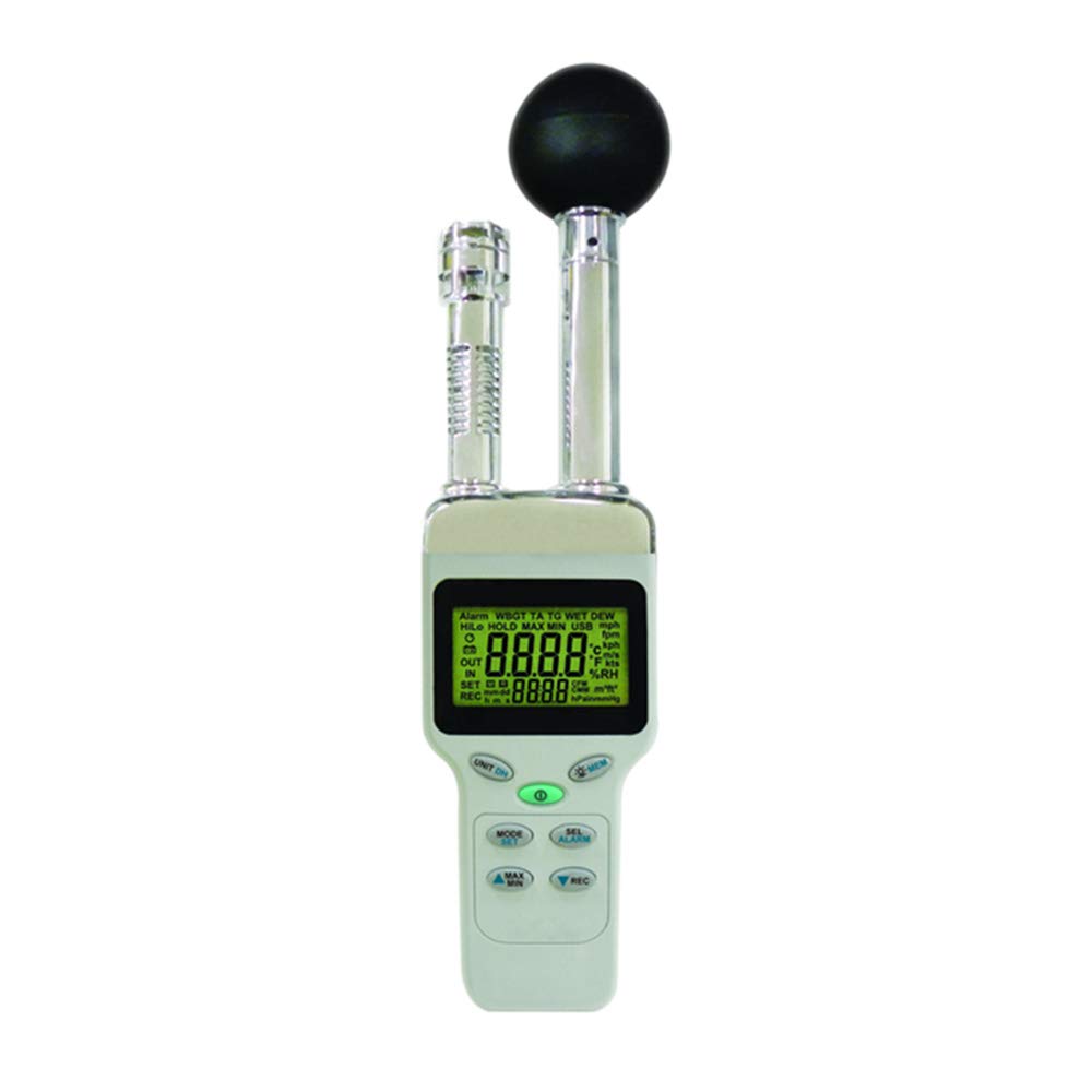 Buy WBGT Heat Stress Meter/WBGT Heat Index Monitor, (Wet Bulb, Dew ...