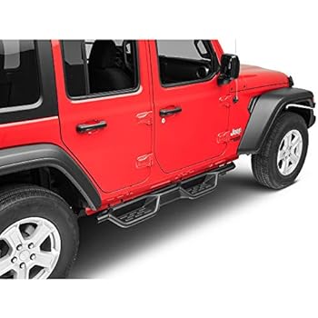Amazon.com: RED ROCK Redrock 4x4 HD Drop Side Step Bars - Black - for ...