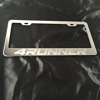 Amazon.com: Toyota 4Runner Black Steel License Plate Frame: Automotive