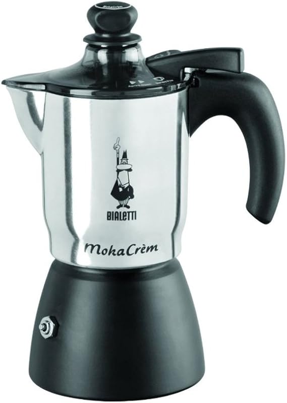 Bialetti Cafetire espresso/mocha Contenance 3 tasses Alu/noir: Amazon ...