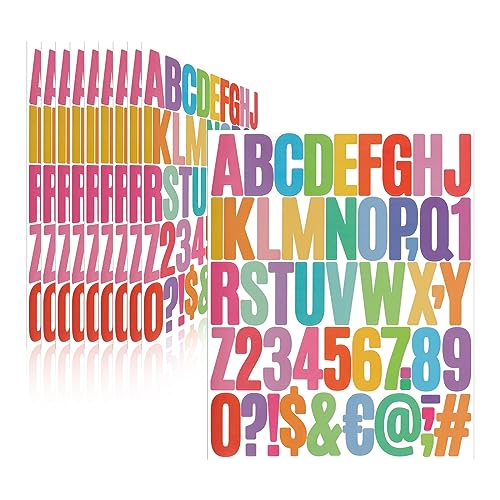 500-Piece Letter Stickers: Self-Adhesive Vinyl, Waterproof Mailbox ...