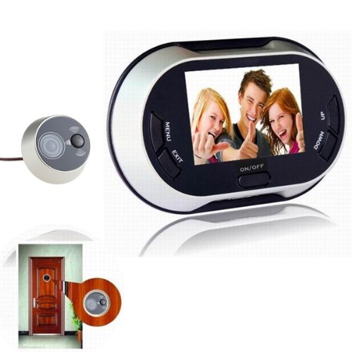 AGPtek® 3.5" 300KP LCD Digital Video Door Viewer Peephole Doorbell ...