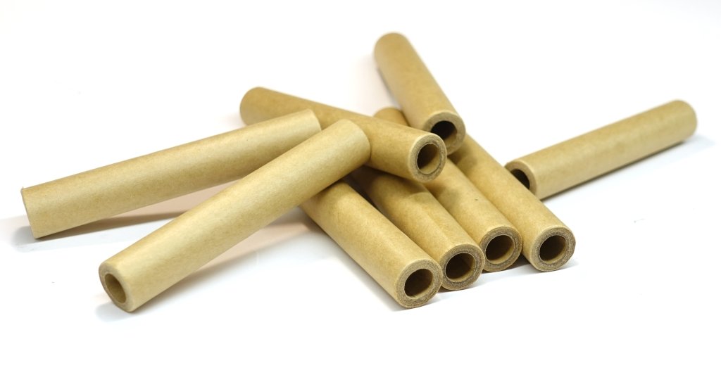 9X15X90 mm cardboard sleeves, brown, wrapped parallelly, extremely ...