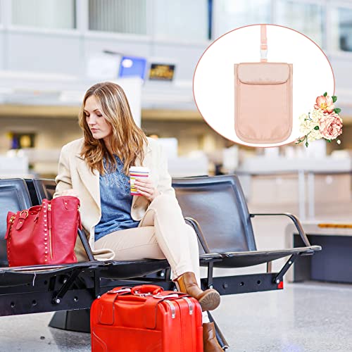 2 Pieces Travel Bra Wallet for Women Hidden Undercover Travel Bra Pouch ...