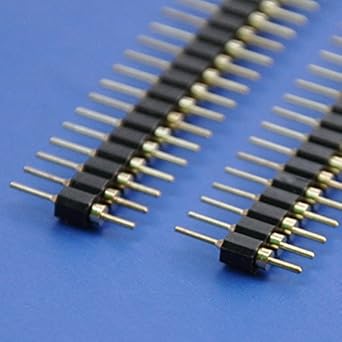 Electronics-Salon 10 PCS SIP Single Row 40 Pin 0.1" Male Pin Header ...