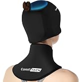 Amazon.com: ComfiTECH Cold Cap & Neck Ice Pack Wrap Gel, Head Ice Pack ...