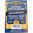 Amazon.com: Cardboard Gold Notched Card Sleeves - Standard/Regular (100 ...