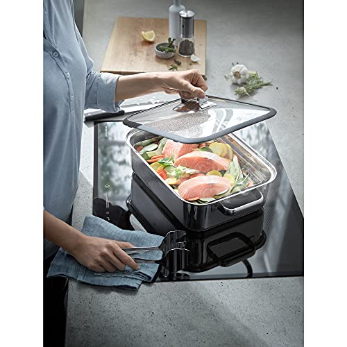 WMF Vitalis Compact Steam Cooker/Roaster, With Glass Lid, Cooking ...
