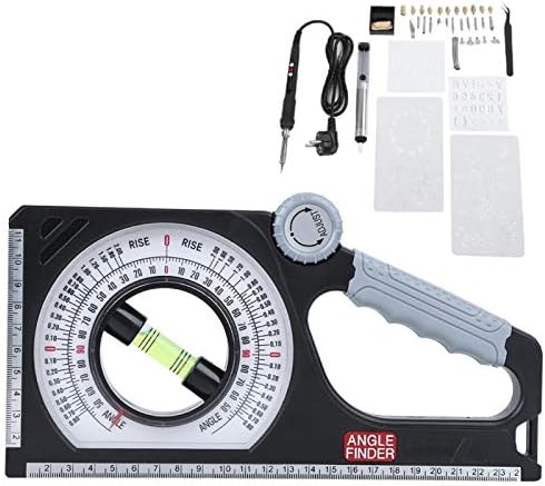 Fdit Universal Slope Angle Meter, Dual-Scale Rotary Pitch Finder with ...