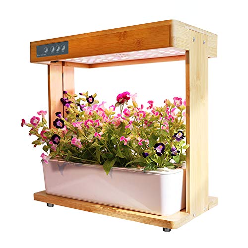 Smart Garden, Hydroponics Growing System with Bamboo Frame, Indoor Herb ...