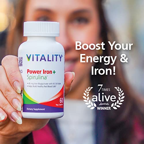 Mua Vitality Power Iron + Spirulina | 45mg Iron | Blood Builder | Iron ...