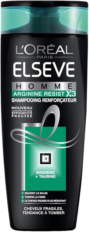 L'Oréal Paris Elsève Homme Shampooing Arginine Resist pour Cheveux ...
