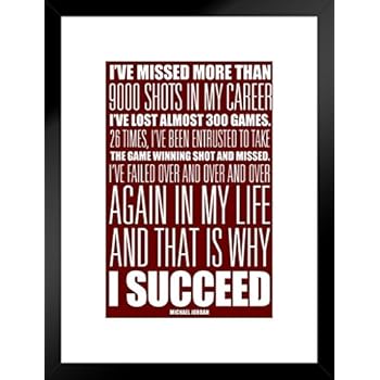 Amazon.com: Michael Jordan Quote - Failure is key to success ...