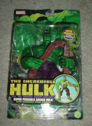 Buy The Incredible Hulk Super Poseable Savage Hulk Figure With Bendable ...