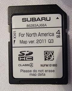 Amazon.com: AJ68A 2013 SUBARU OUTBACK AND LEGACY 13 SD NAVIGATION CARD ...