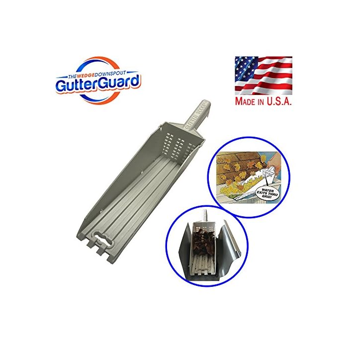 Buy The Wedge Downspout Gutter Guard Gutter Scoop Gutter Cleaning Tool ...