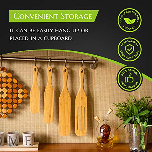 Spurtles Kitchen Tools Set of 5, Wooden Spurtle Set, Eco-Friendly ...