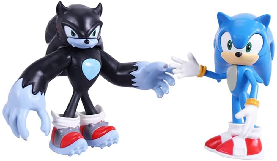 5 Pack Sonic The Hedgehog Toys , 4.8'' Tall Sonic The Hedgehog Action ...