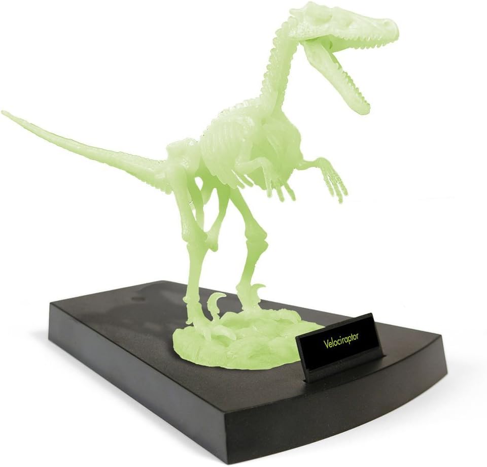 Phosphorescent Velociraptor Jurassic Night CL142K Geoworld Figurine ...