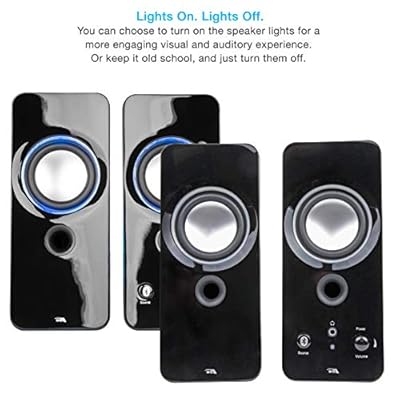 Cyber Acoustics 2.0 Color Changing Desktop Speaker System with ...