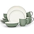 Amazon.com | Noritake Colorwave Green 16-Piece Set - Coupe, Service for ...