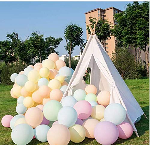 10 Inch Pastel Colorful Latex Party Balloons，120 Pack Macaron Assorted ...