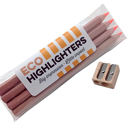 Stubby Pencil Studio EHP-4POYG-KUM2 Eco Highlighter Pencils - Set of 4 ...