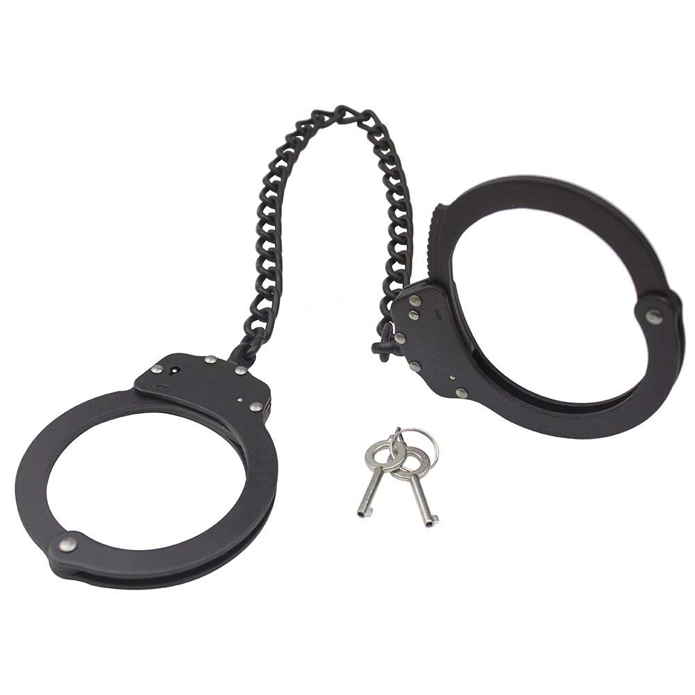 Mua Double Lock Handcuffs, Adjustable Heavy Duty Steel Wrist Cuffs in ...