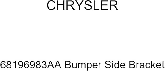 Amazon.com: Genuine Chrysler 68196983AA Bumper Side Bracket: Automotive