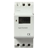 Amazon.com: Programmable 7 Day, 24 hrs Timer 24V 16A Relay Switch, DIN ...