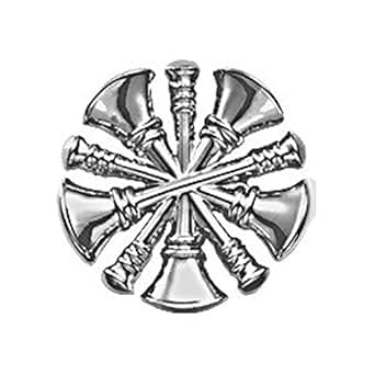 Amazon.com: First Class Fire Department Bugle Chief Rank Collar Lapel ...
