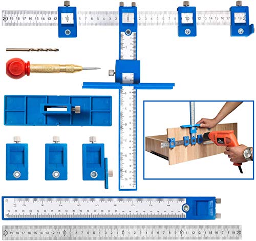 Cabinet Hardware Jig Droy Drill Guide Sleeve Drawer Pull Wood Drilling ...