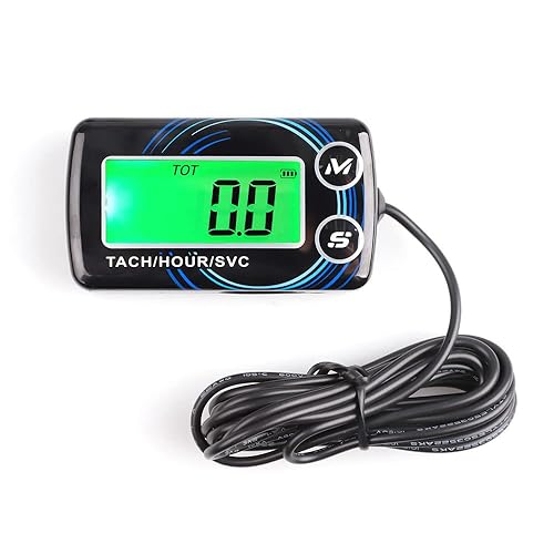 Digital Tachometer Tach Hour Meter Gasoline Engine Gauge Waterproof ...
