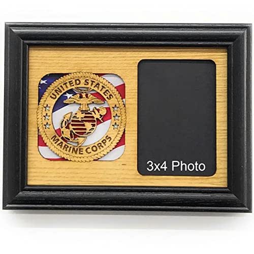 Amazon.com: US Marine Corps Picture Frame (5x7, Black) : Handmade Products