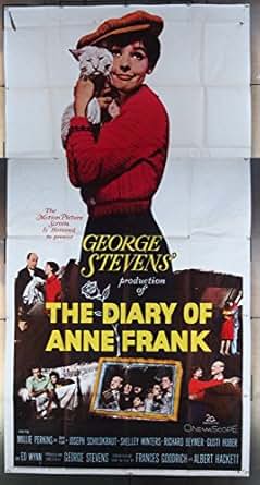 The Diary Of Anne Frank (1959) Original Movie Poster at Amazon's ...