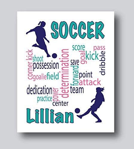 Amazon.com: Personalized Soccer Gifts For Girls, Soccer Present for ...