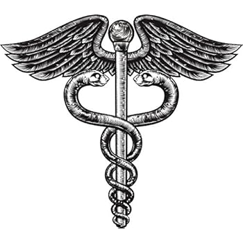 Amazon.com: Medical Symbol EMS Snakes Vinyl Sticker - Car Window Bumper ...