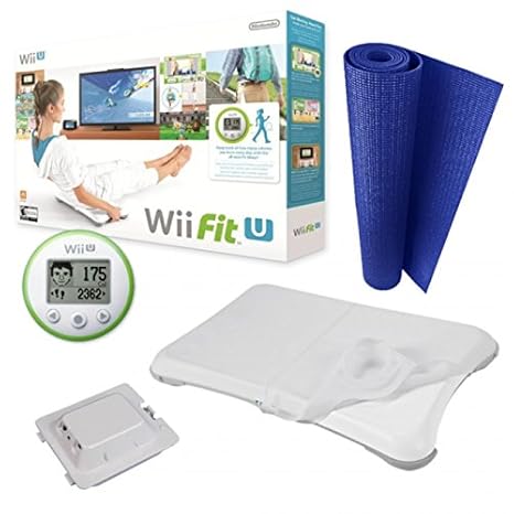 Amazon.com: Wii Fit U Starter Kit Bundle Yoga Mat Balance Board ...