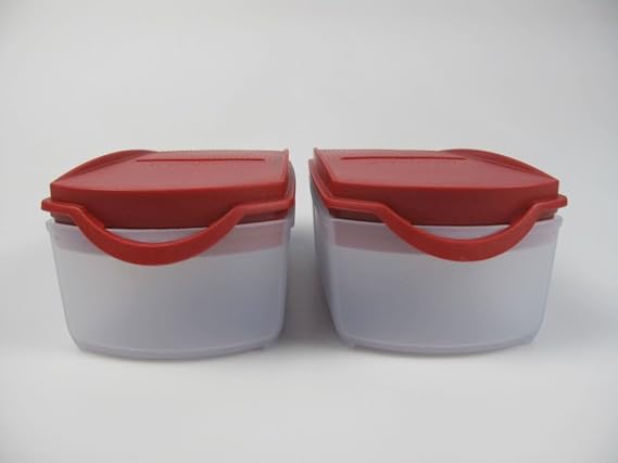 TUPPERWARE Eidgenossen Plus 350 ml rot Trockenvorrat (2) Dose Modular ...