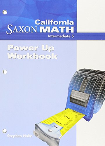 Power Up Workbook (Saxon Math Intermediate 5): HAKE: 9781600325199 ...