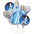 Amazon.com: Cinderella Balloon Bouquet - Cinderella Balloons - 5 Count ...