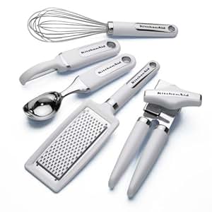 Amazon.com: KitchenAid 5-Piece Kitchen Gadget Set, White: Kitchen Tool ...