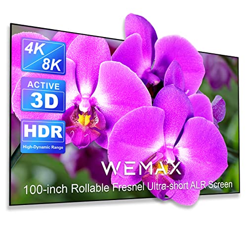 WEMAX ALR Ultra Short Throw Projector Screen | 100-inch 16:9 Fixed ...