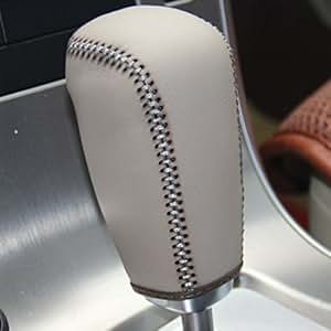 Amazon.com: Loncky Genuine Leather Gear Shift Knob Cover for 2011 2012 ...