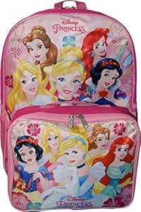 Amazon.com | Princess Girl's 16" Backpack W/Detachable Lunch Box | Kids ...