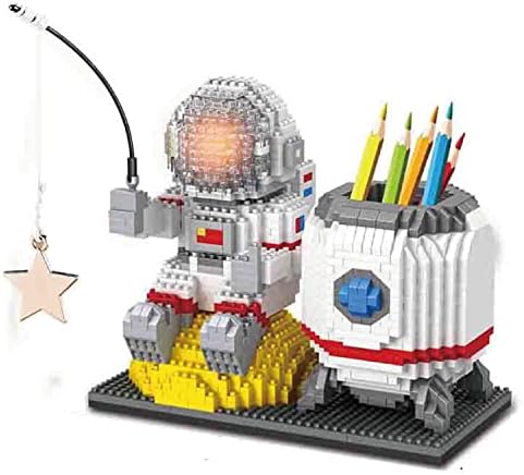 سعر ALMEKAQUZ Astronaut Mini Building Blocks, Pen Holder Desktop Cute ...