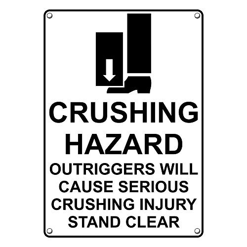 Amazon.com: Weatherproof Plastic Vertical Crushing Hazard Outriggers ...