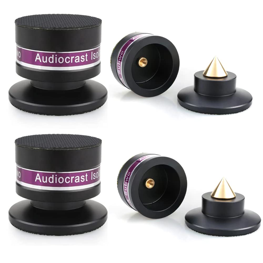 Mua Tertullus 4 Pcs Aluminum Speaker Spike+Speaker Isolation Feet Top ...